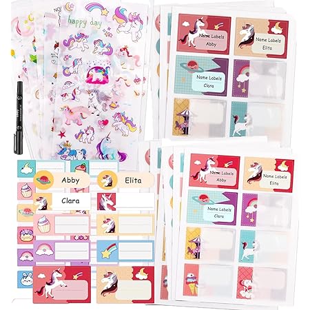 Amazon.com: Waterproof Name Labels for Daycare - Name Stickers for Kids ...