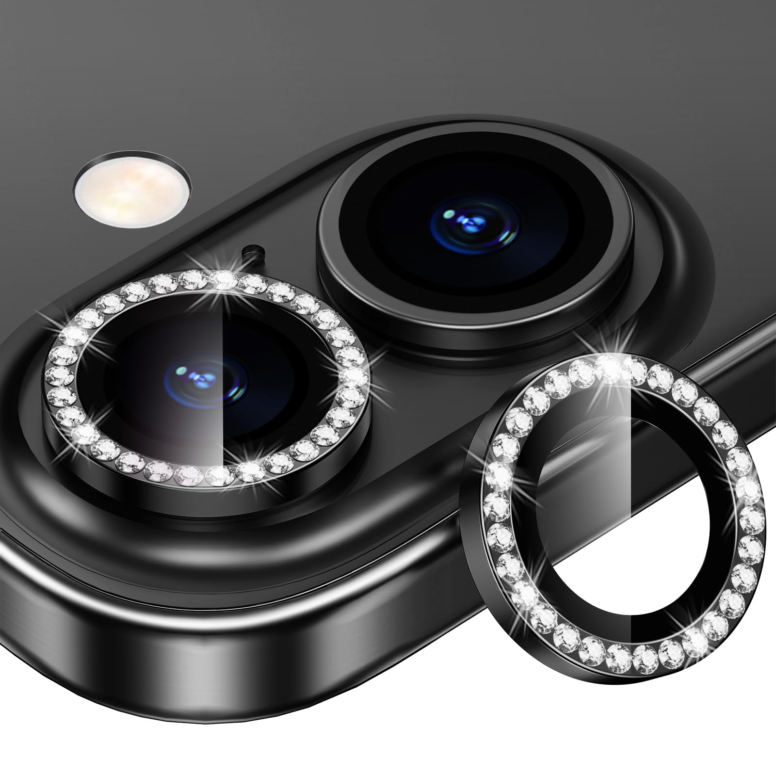 Amazon.com: Xfilm for iPhone 16/16 Plus Camera Lens Protector Bling ...