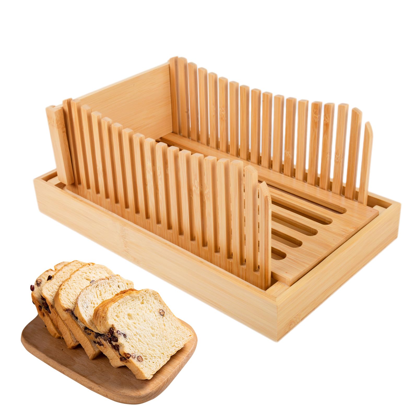 Homemade Bread Slicer Compact Bread Slicing Guide and Non Slip Crumb ...