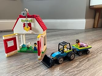 Amazon.com: LEGO City Barn & Farm Animals 60346 Building Toy Set for ...