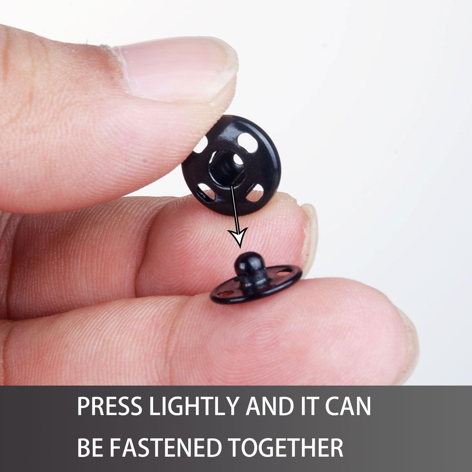 Snapklik.com : Meikeer 100 Sets Sew On Snaps Sewing Snaps For Fabric ...