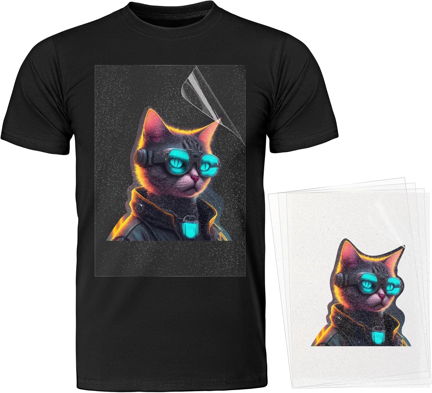 Amazon.com: Glitter DTF Transfer Film, 15 Sheets A4 (8.26" x 11.7 ...