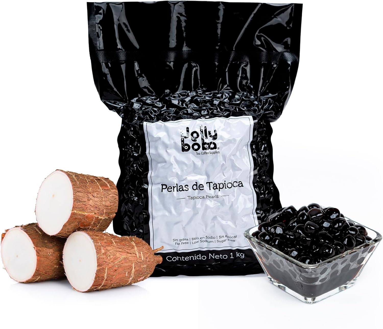 Tapioca Perla Negra 1 Kg Jellyboba - Original Bubble Tea : Amazon.com ...