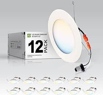 ASD Flat Trim Retrofit LED Recessed Lighting 6 Inch | Ultra Thin White ...