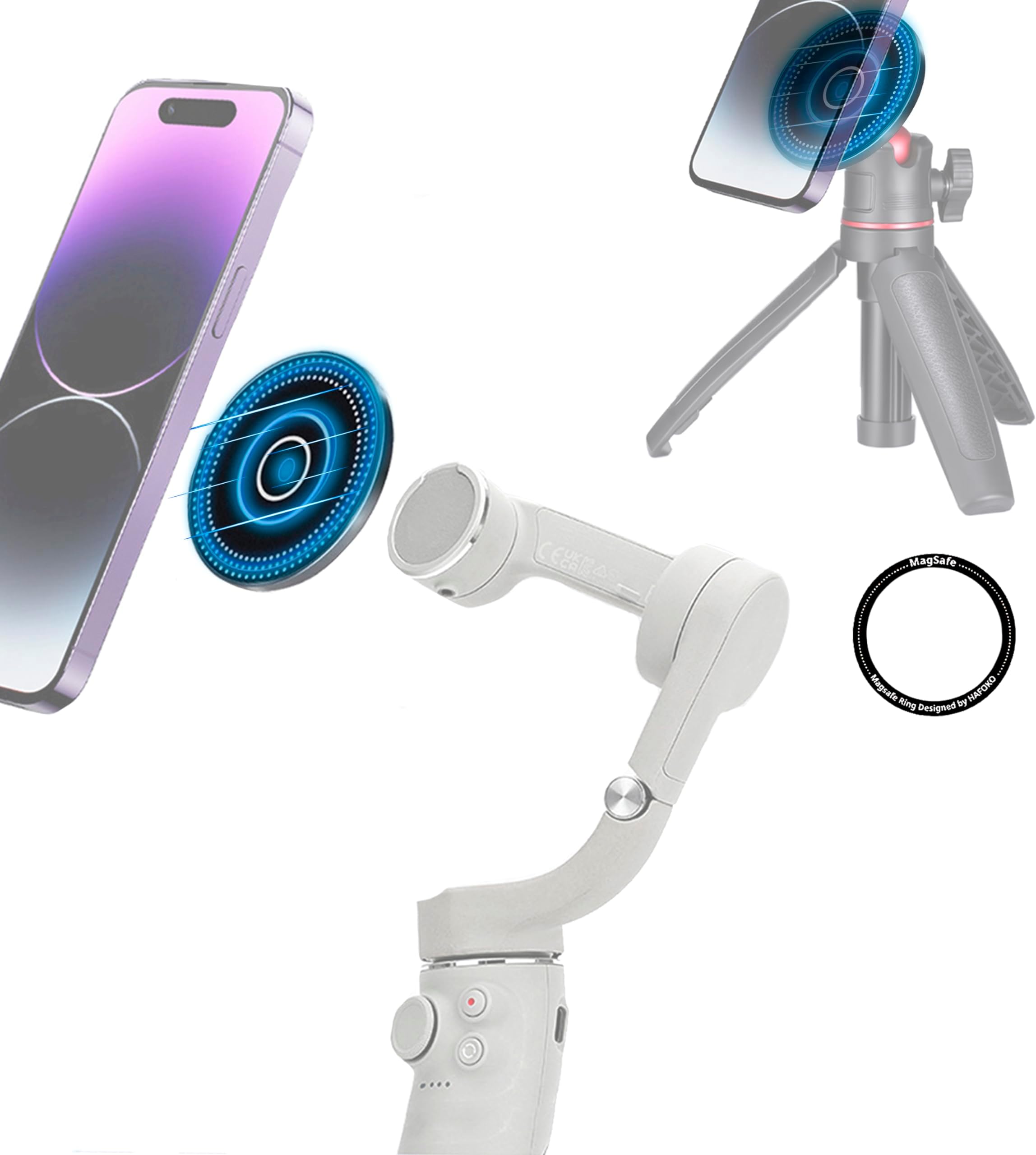 Amazon.com: Aerbeis DJI Magnetic Phone Holder Clamp - for DJI Osmo ...