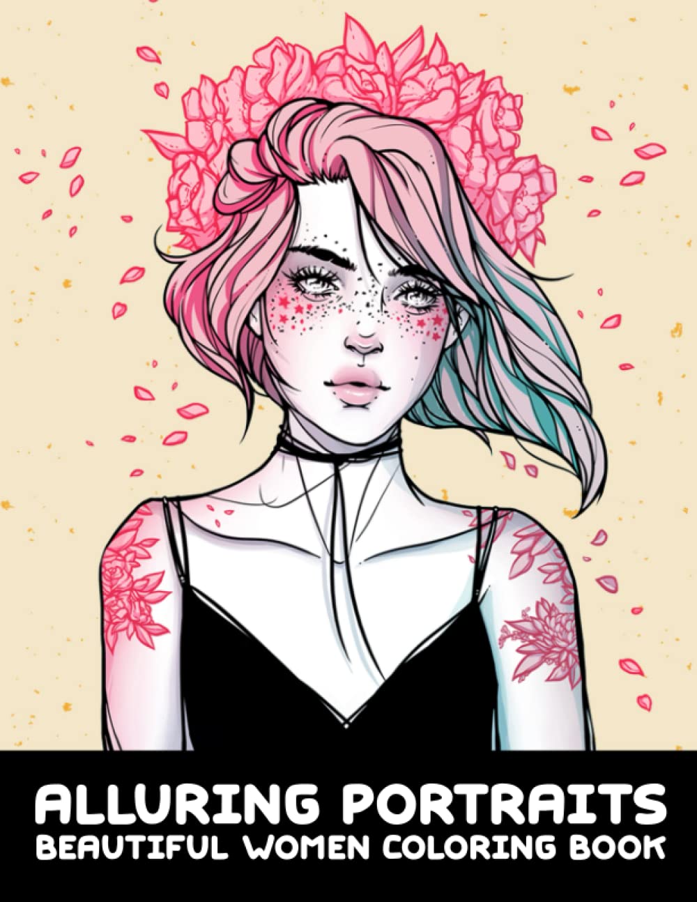 Amazon.com: Alluring Portraits - Beautiful Women Coloring Book: Pretty ...