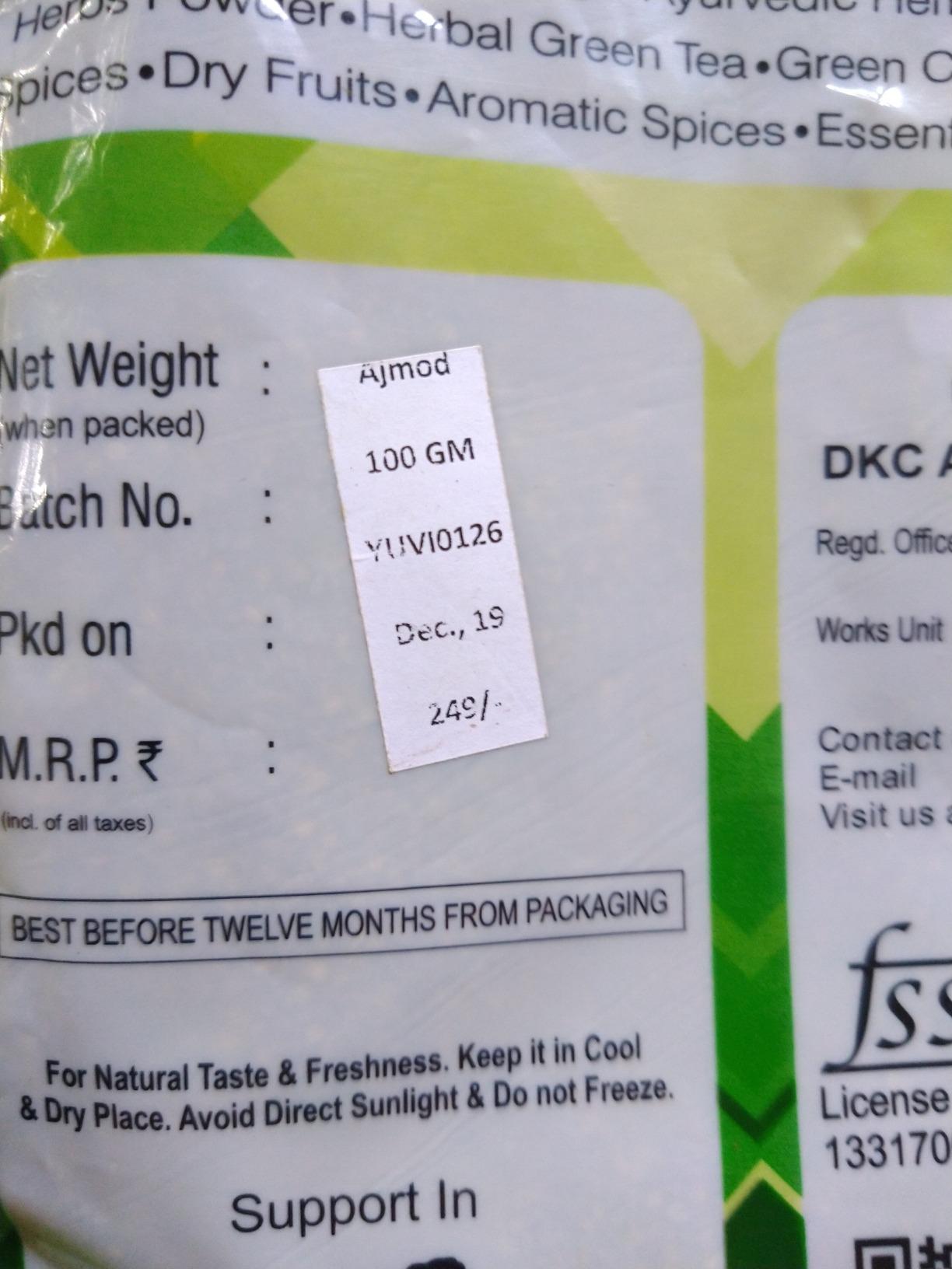 Buy YUVIKA Ajmod - Apium Graveolens - Celery Seeds (100 Grams) Online ...