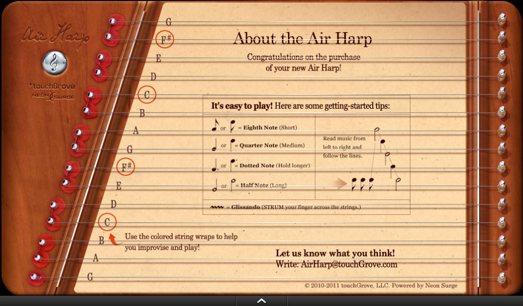 Aplicación Air Harp (Kindle Tablet Edition) en Amazon Appstore