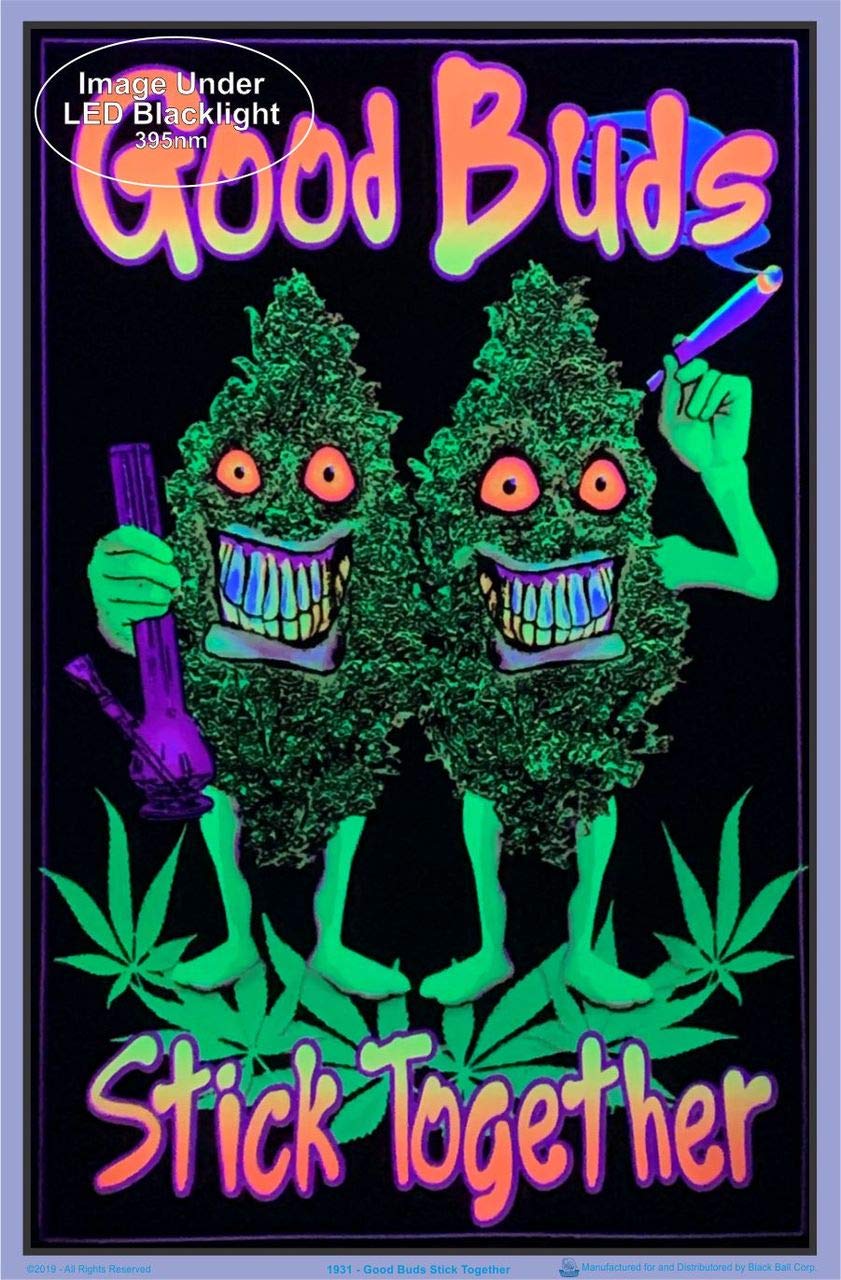 Snapklik.com : Good Buds Stick Together - Pot, Marijuana Blacklight ...