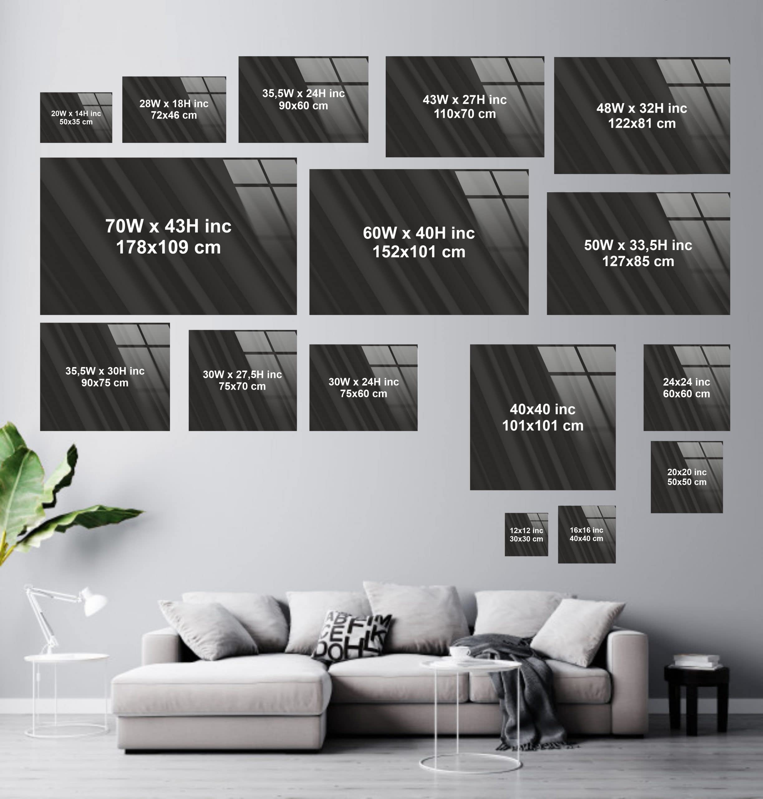 Glass Art Geometric Panels
