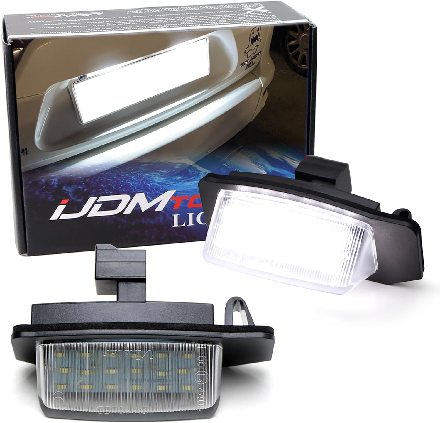 Amazon.com: iJDMTOY OEM-Fit 3W Full LED License Plate Light Kit ...