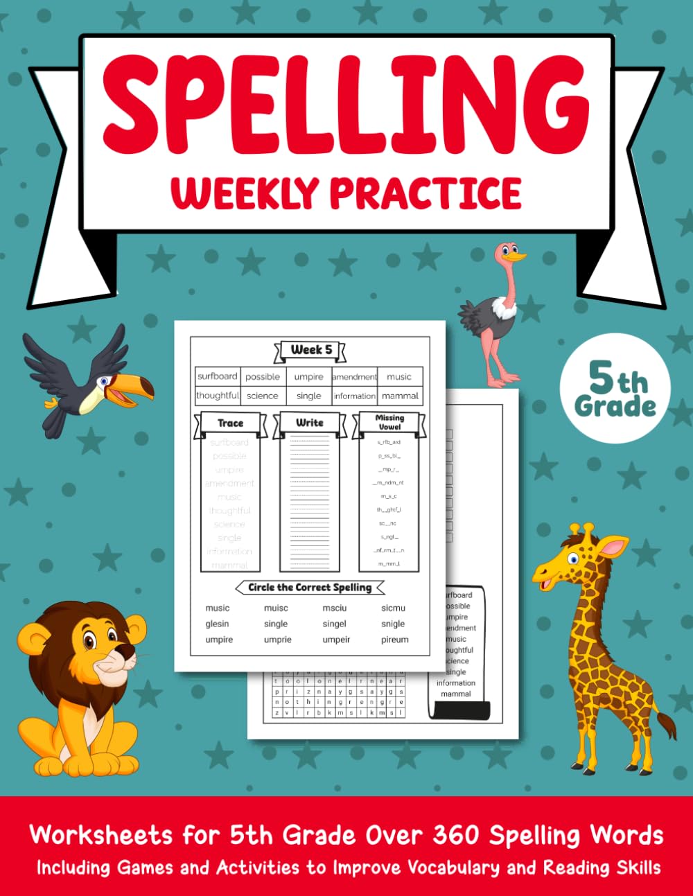 Spelling Weekly Practice Grade 5: 5th Grade Spelling Practice ...