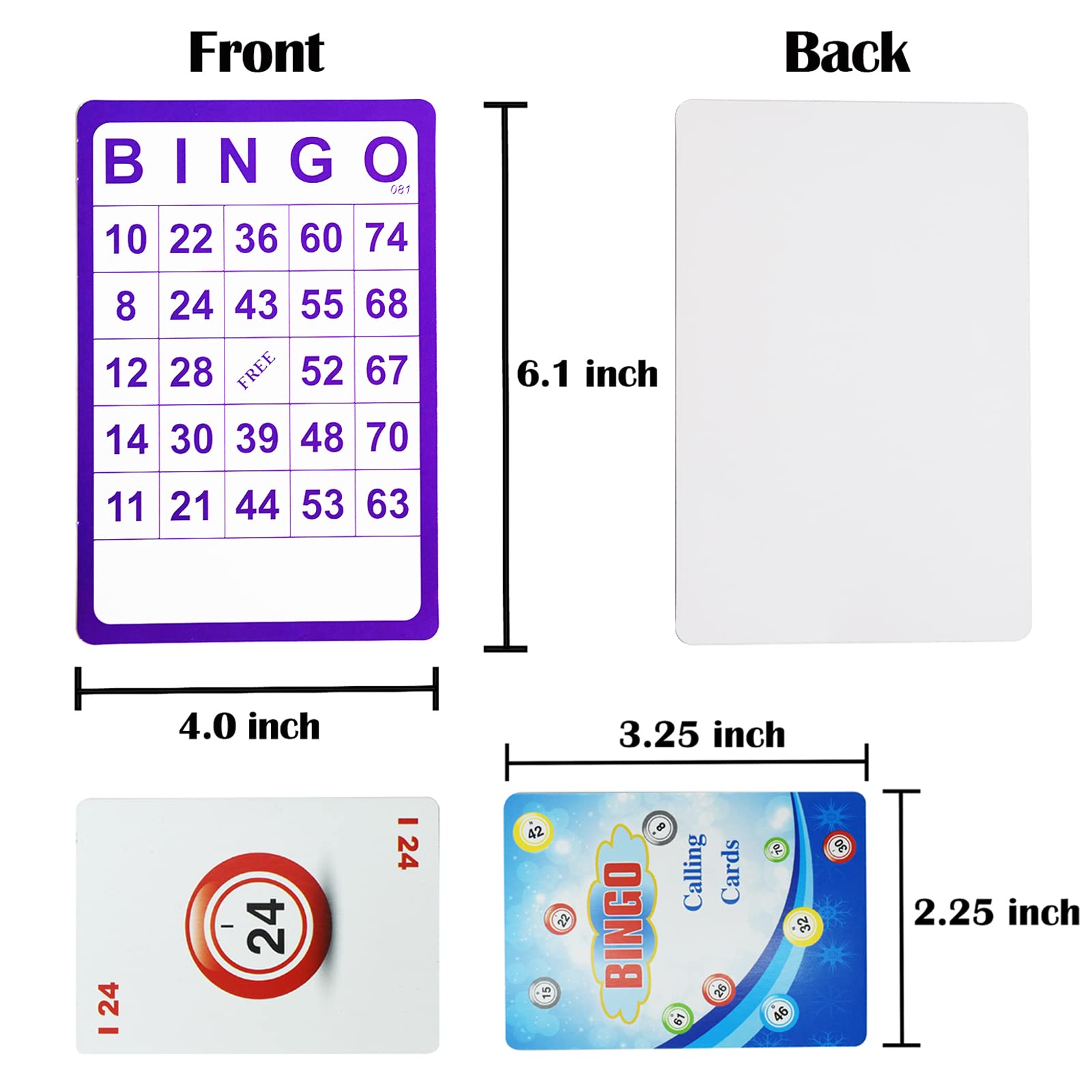 Snapklik.com : Yuanhe Complete Bingo Game Set - 100 Bingo Cards
