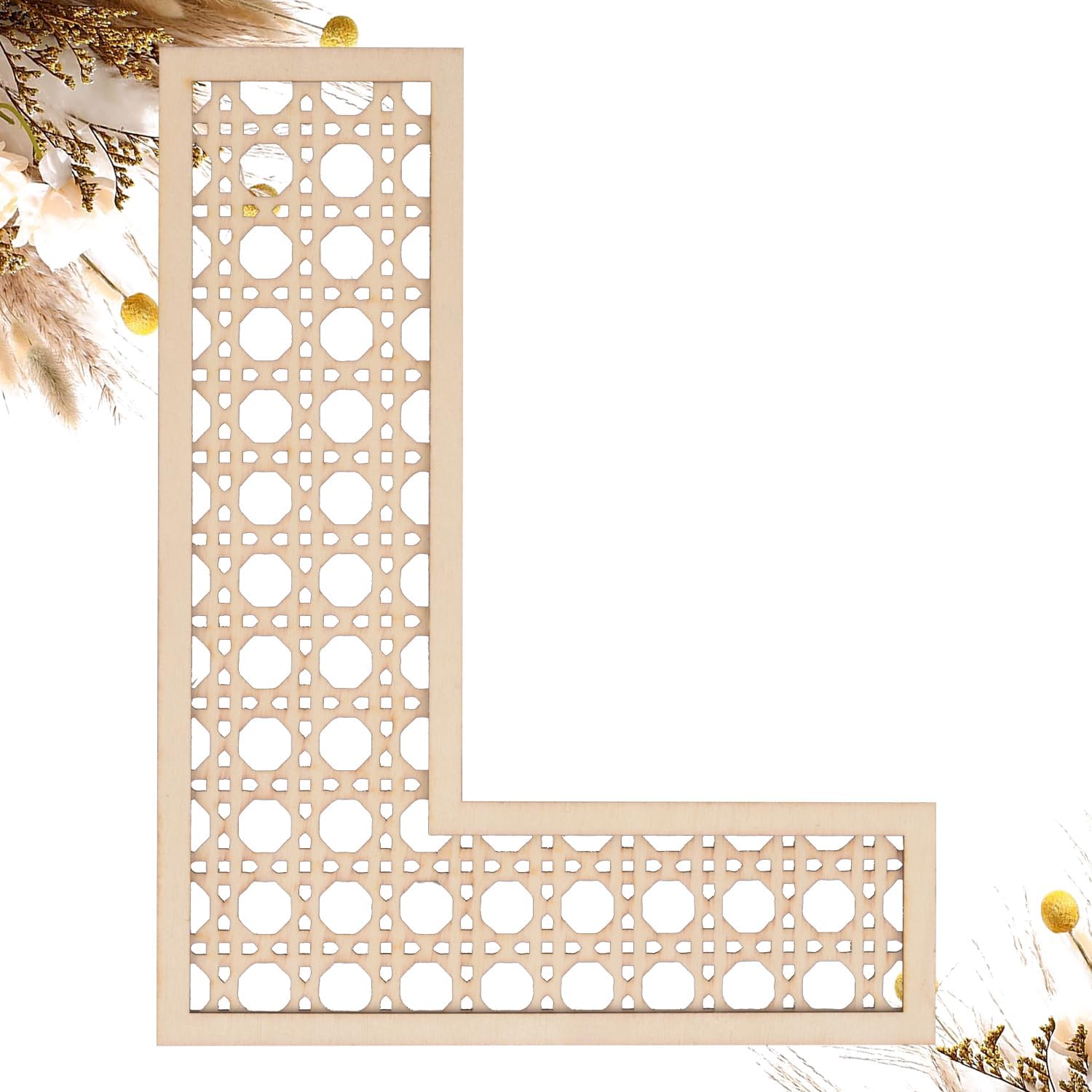 Amazon.com: Wooden Rattan Letters 8 inch Wood Letters L for Wall Decor ...