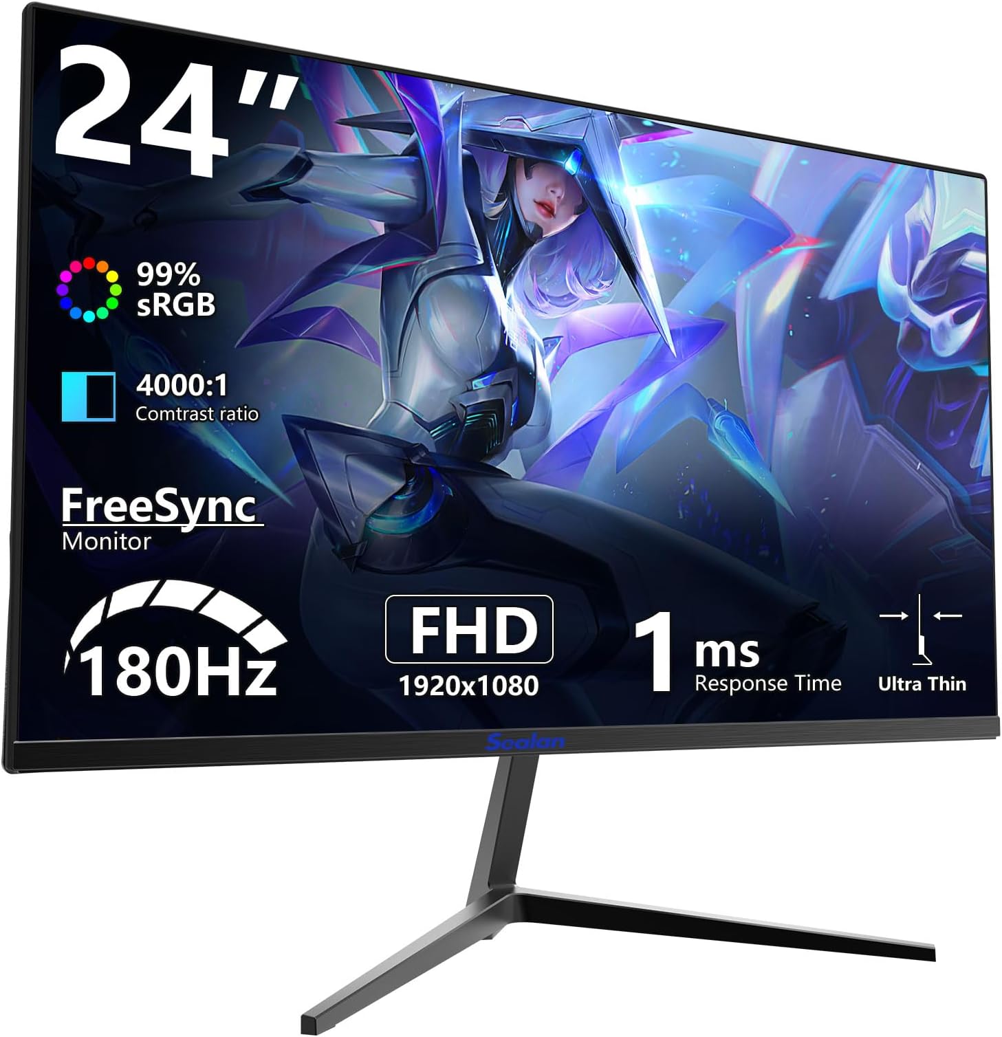 Amazon.com: KTC 24.5'' Gaming Monitor 180Hz FHD,Fast IPS 1080P 1 ms ...