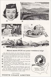 Amazon.com: RelicPaper 1957 Northern Pacific Railway: Have More Fun ...