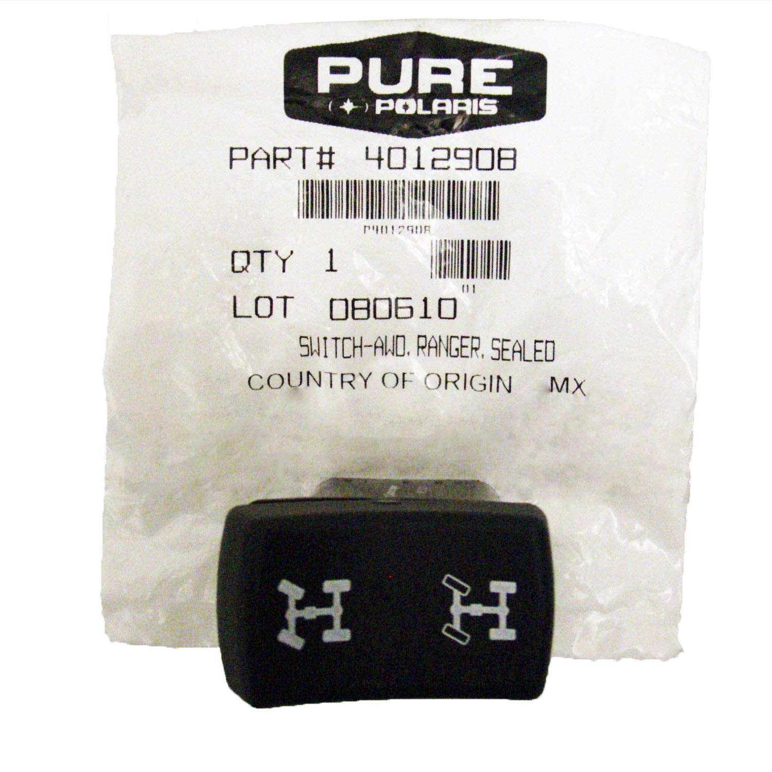 Amazon.com: Polaris RZR AWD Switch, Sealed, RGR, Genuine OEM Part ...