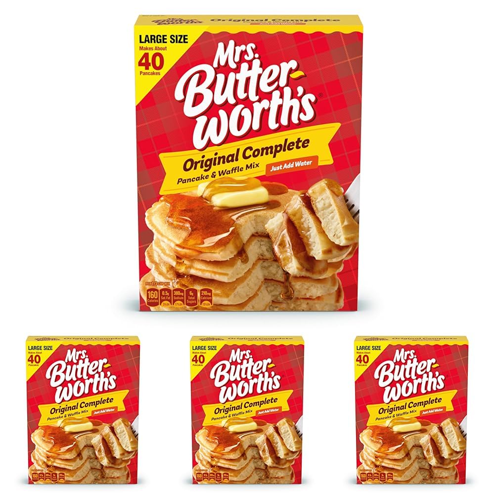 Amazon.com : Mrs. Butterworth Pancake and Waffle Mix, 32 Ounce (Pack of ...