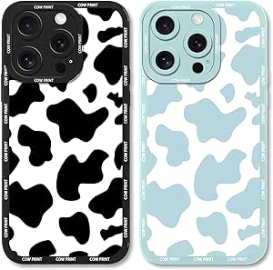 Amazon.com: RUMDEY 2 Pack Cute Cow Print Phone Case for Samsung Galaxy A35 5G 6.6", Fashion ...