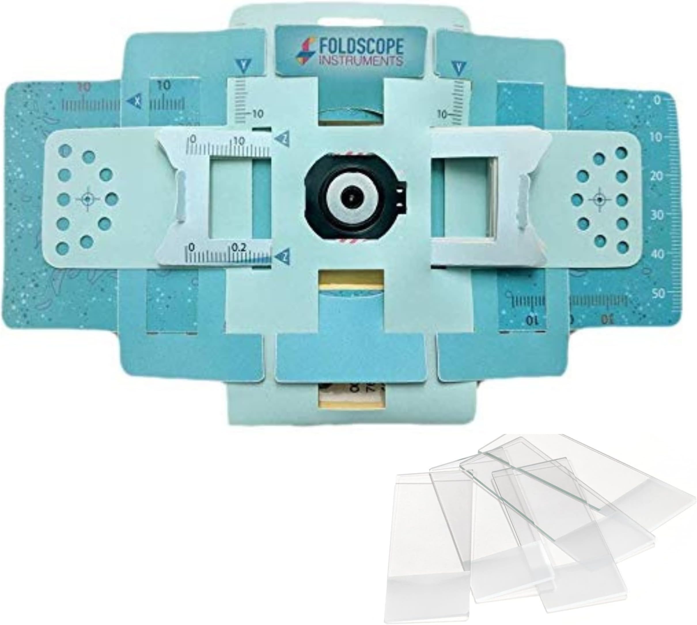 Vital's Foldscope Classroom Kit (Paper DIY Microscope) Along with 5 Pcs ...