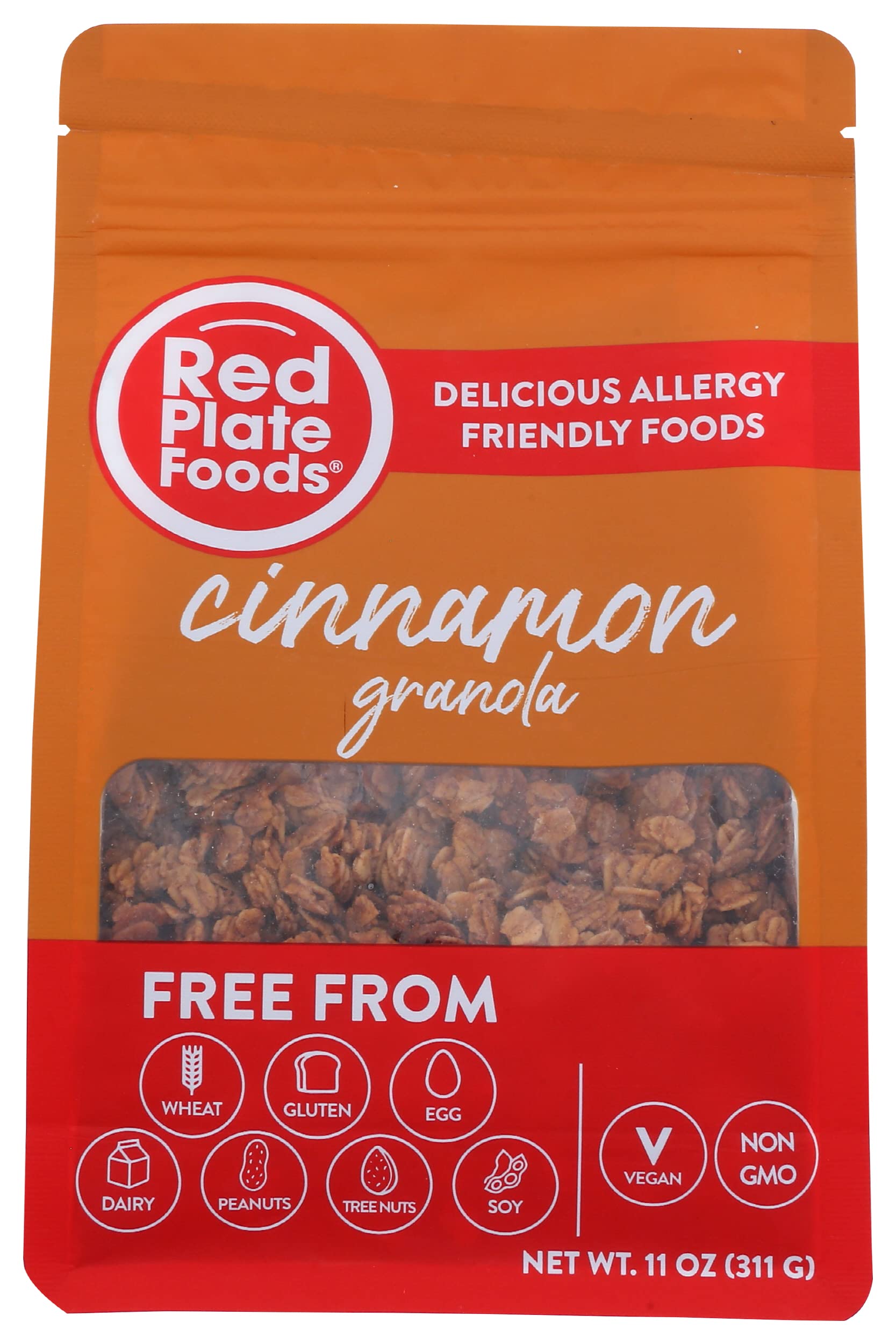 Amazon.com: Red Plate Foods Cinnamon Flavored Granola, Gluten Free, Non ...
