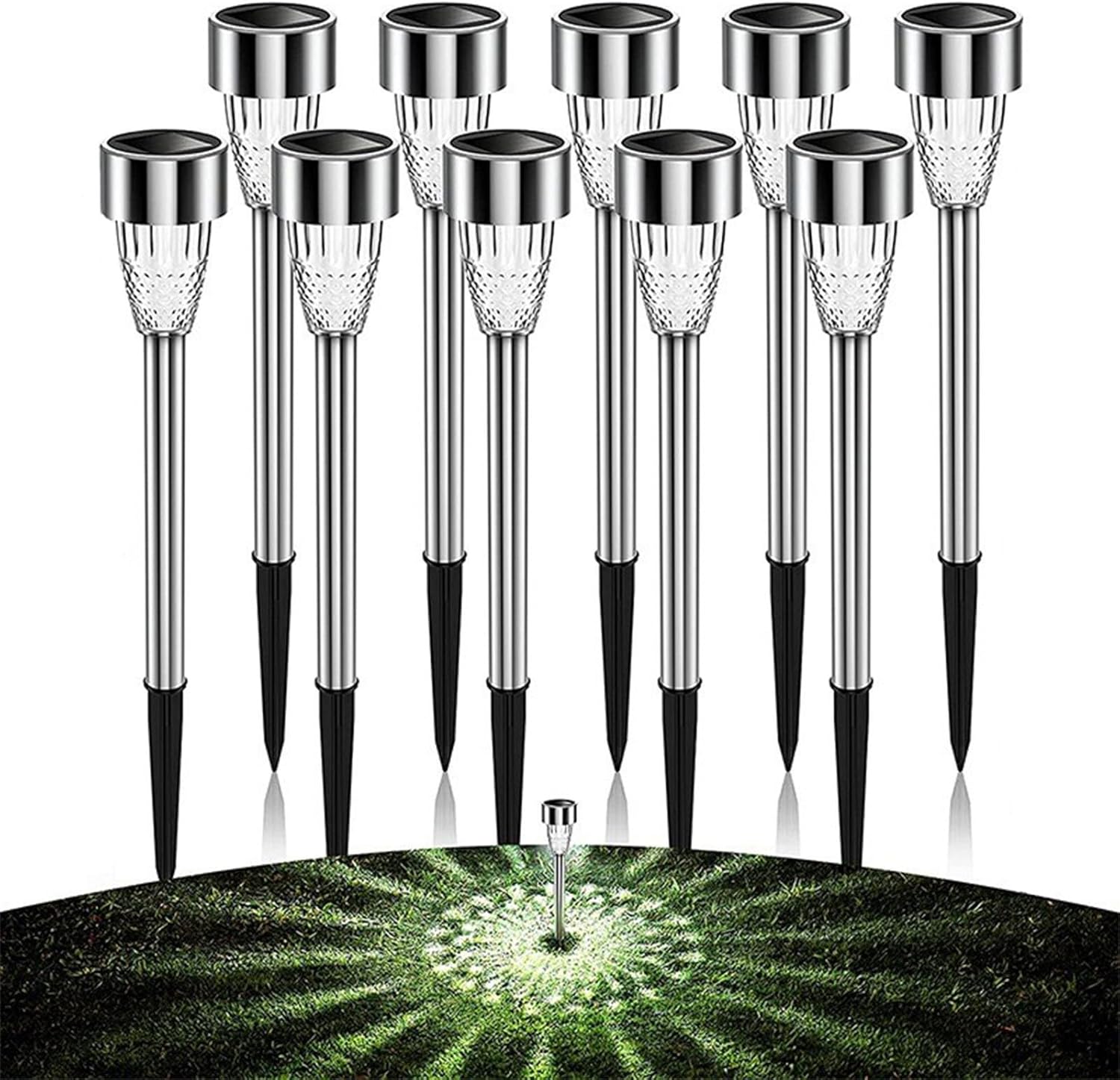 Amazon.com: CENGNIAN Luces solares de jardín, luces solares para ...