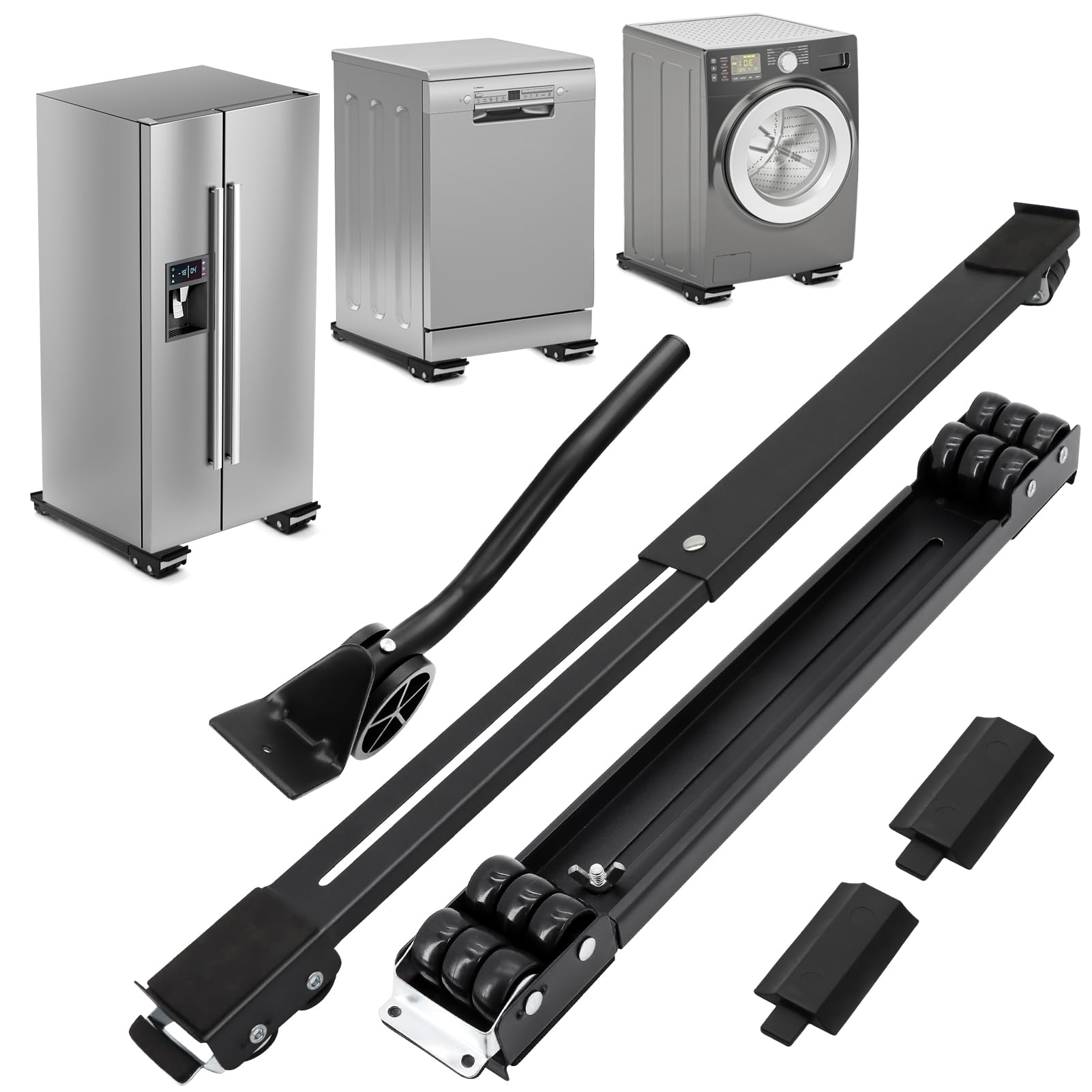 Amazon.com: Appliance Rollers with Furniture Lifter Tools, Extendable ...