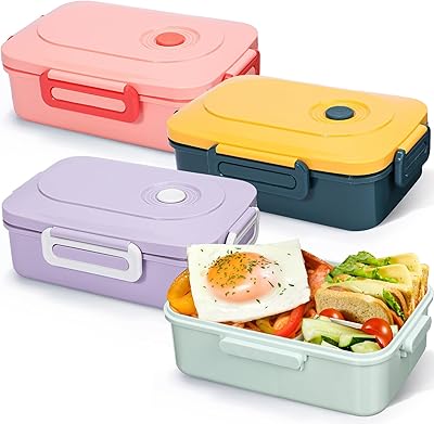 Amazon.com: Duoyou Collapsible Silicone Lunch Bento Box, Portable Food ...