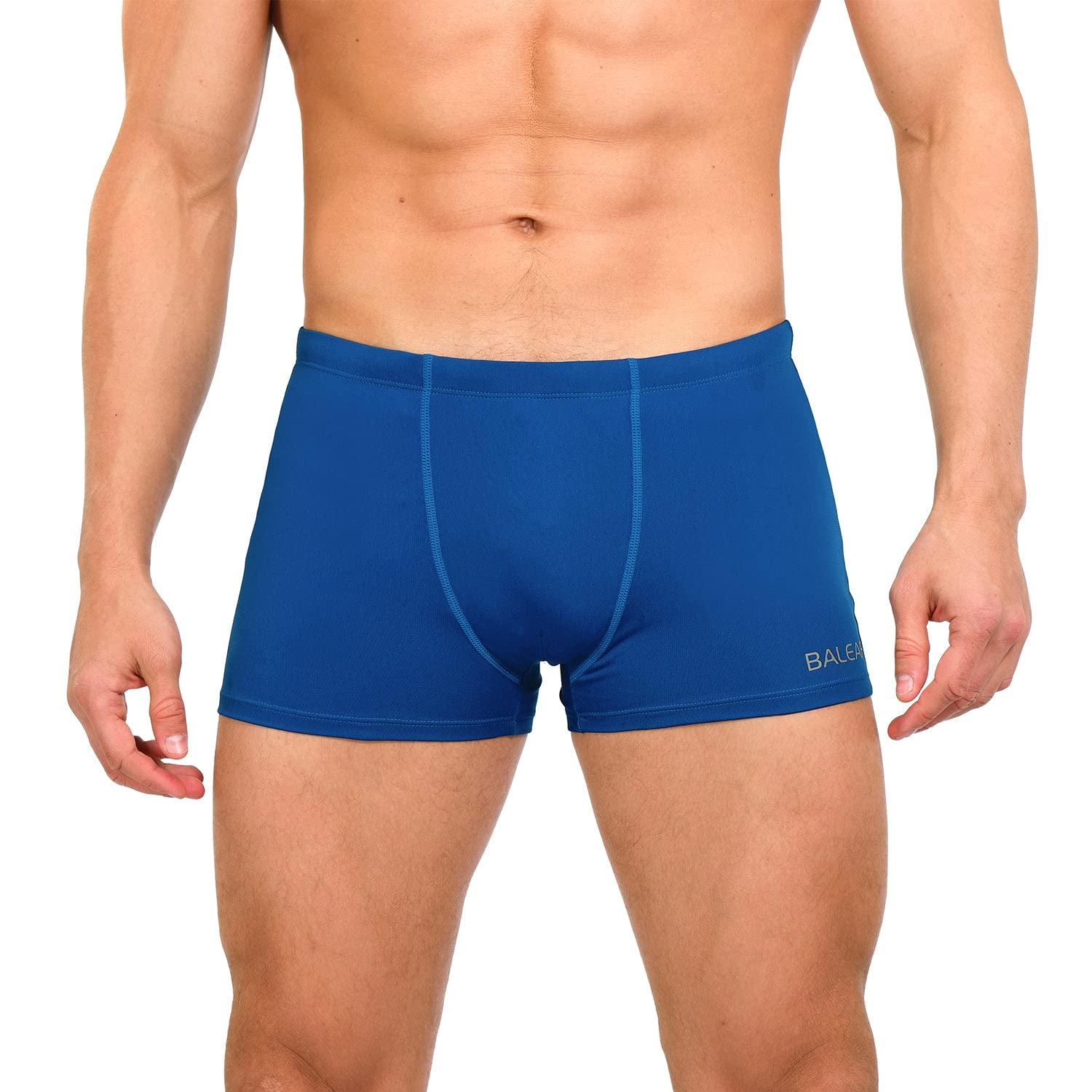 BALEAF Men's Athletic Swim Jammers PBT Durable Square Leg Briefs ...