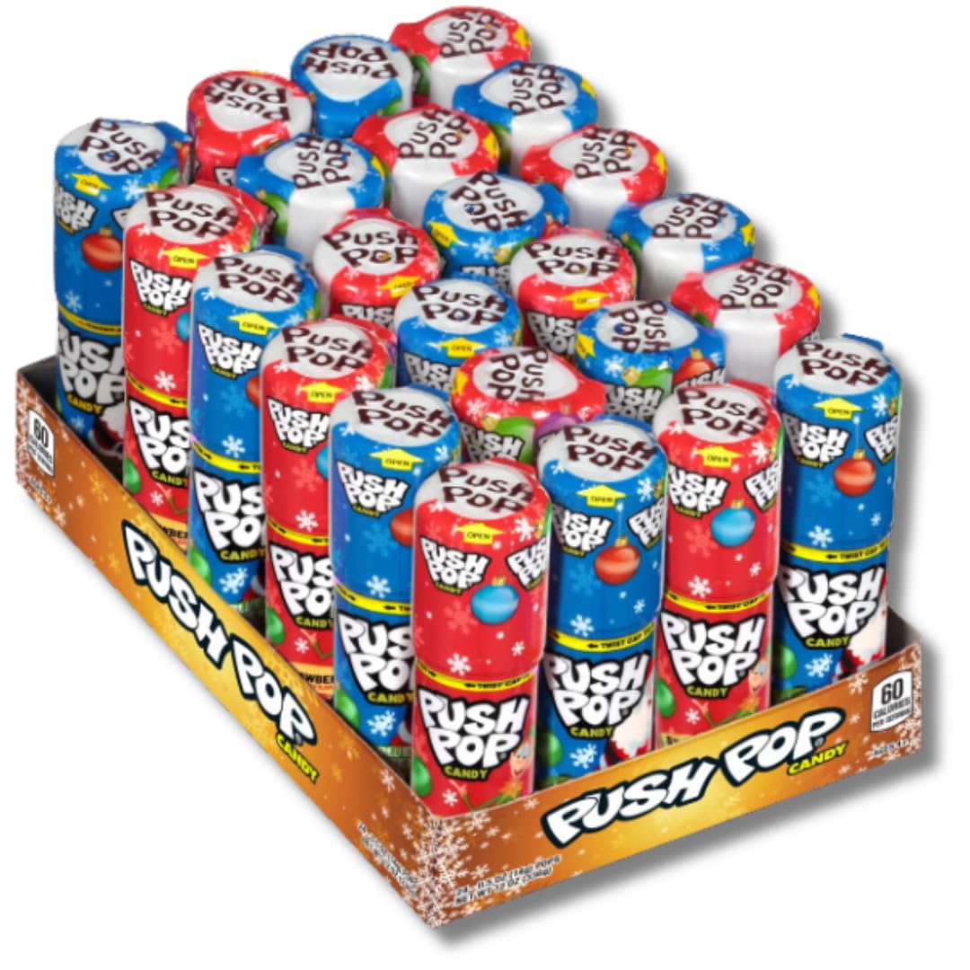 Amazon.com : Christmas Push Pops - Festive Holiday Suckers - Perfect ...