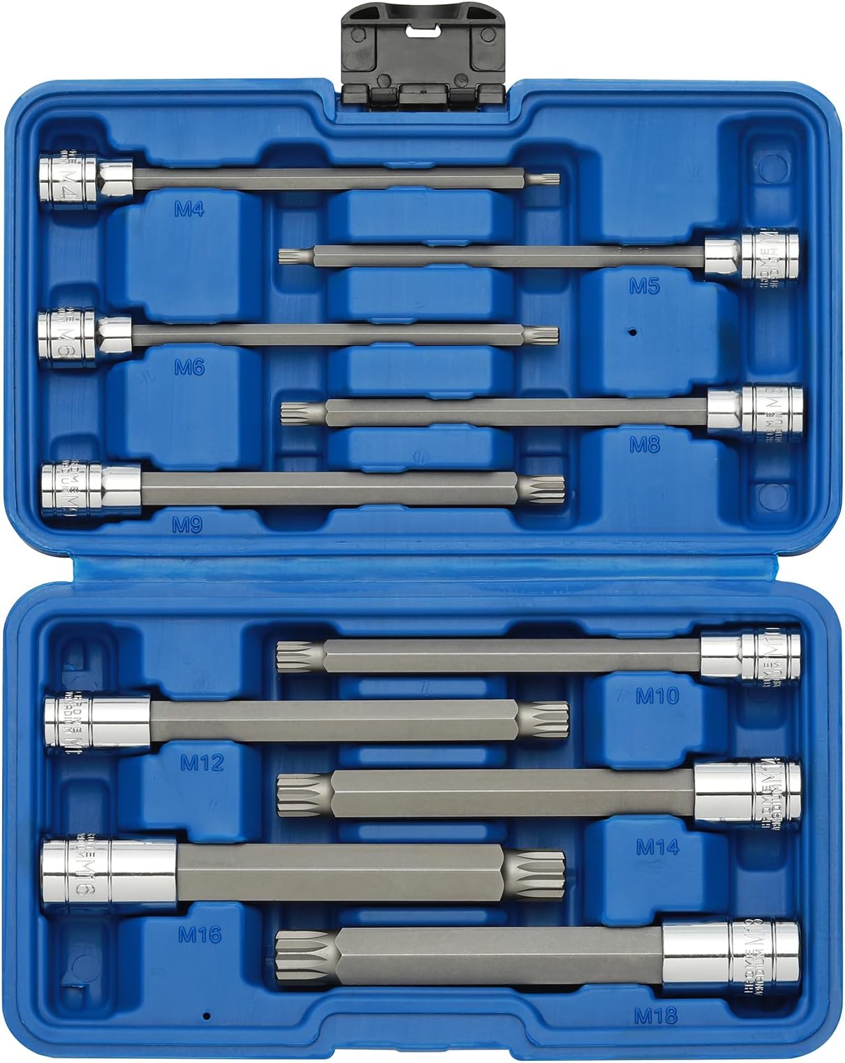 EMENTOL XZN Triple Square Spline Bit Socket Set, Extra Long 5.9-Inch ...