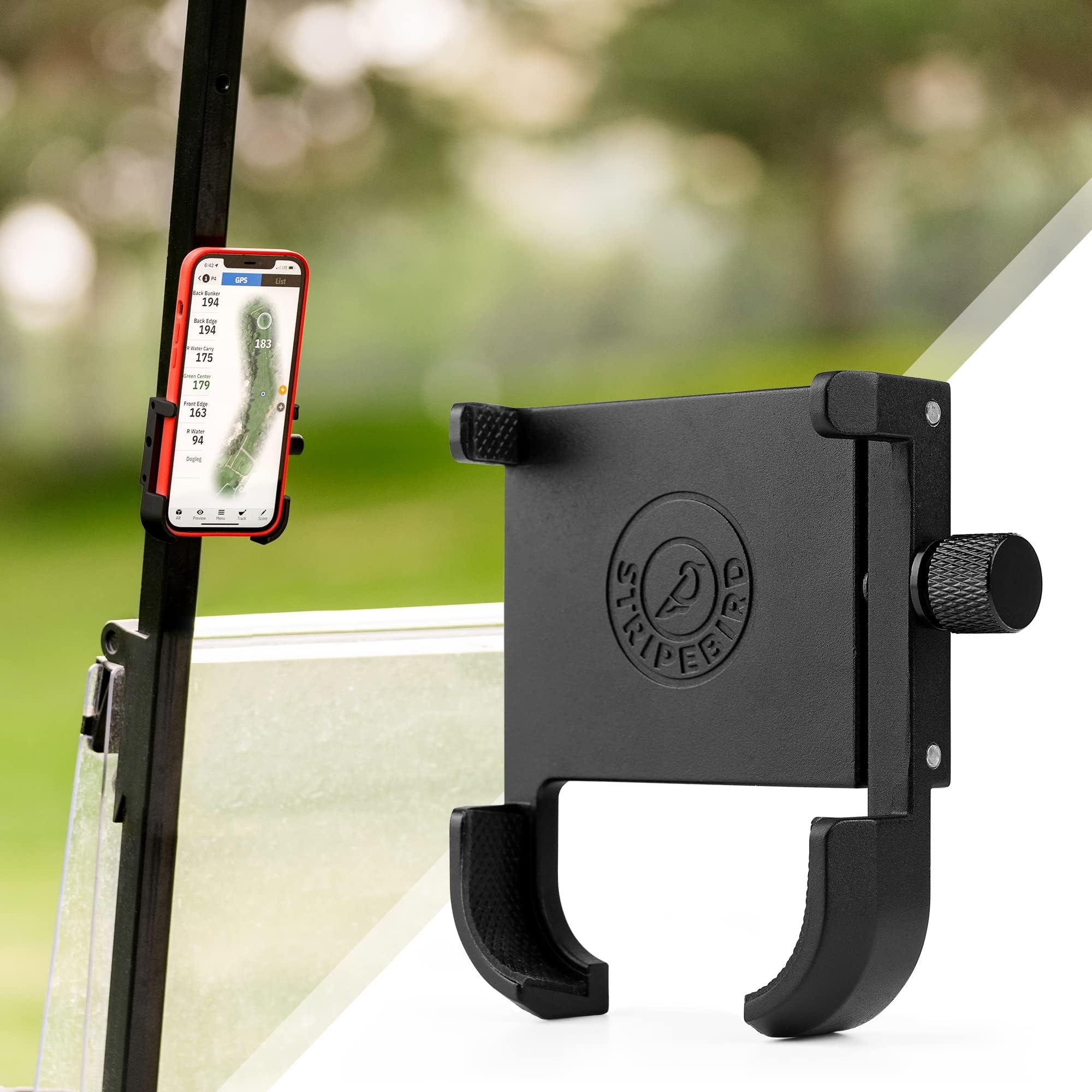 Amazon.com: Tackform Enduro Golf Cart Mount for Phone and SkyCaddie ...