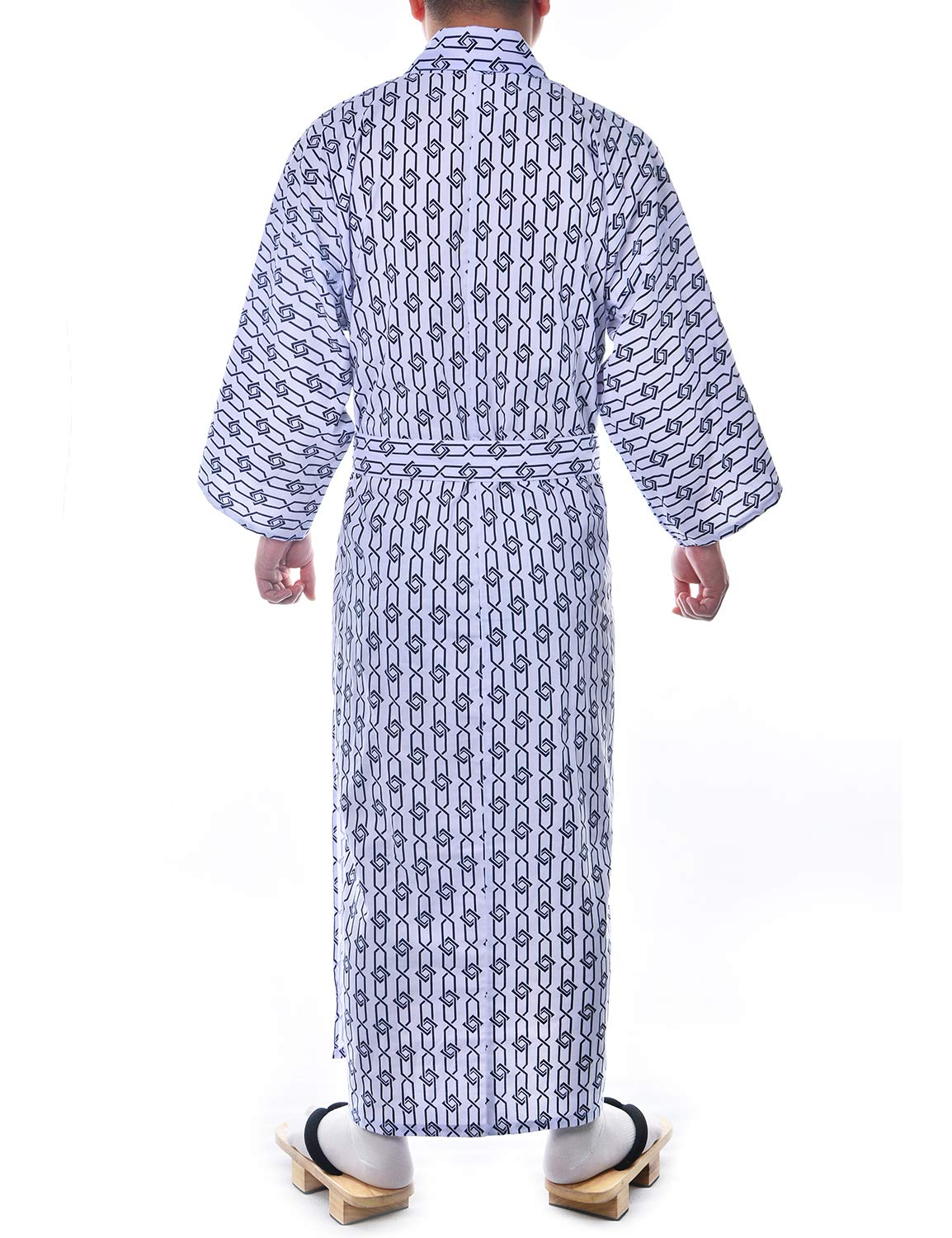 Buy Japanese Casual Kimono Traditional Easy Wearing Cotton Yukata Robe ...