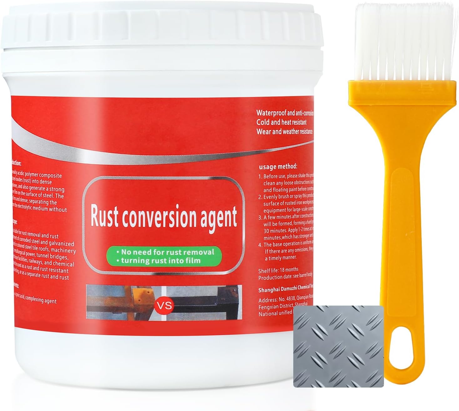 Amazon.com: TPTAL Water-Based Metallic Paint,Rust Removal Converter ...