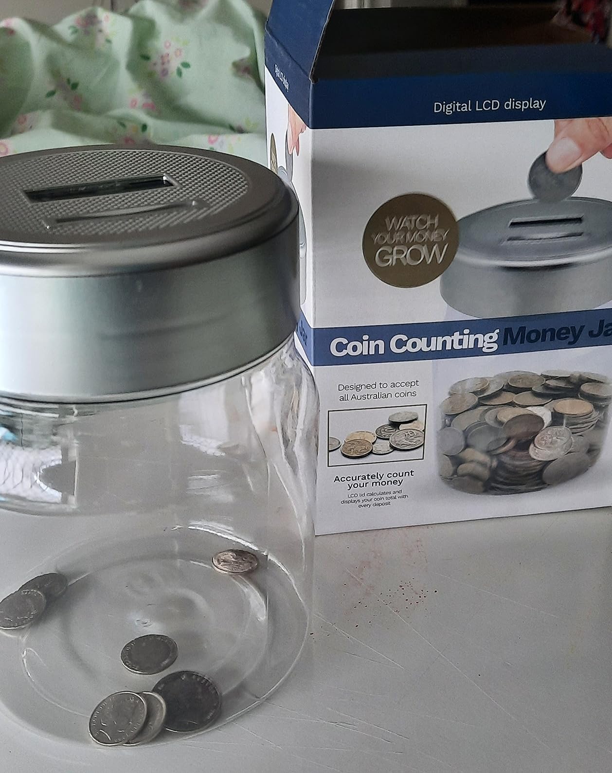 Handy Innovations Aussie Coin Counting Money Box Jar : Amazon.com.au: Home