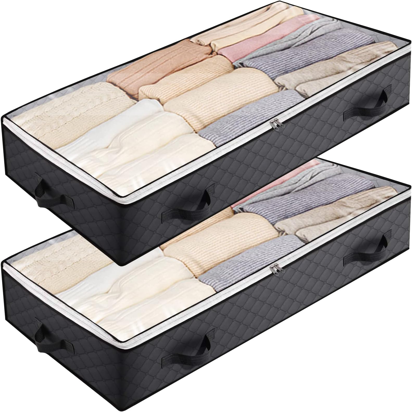 EMAGIE Bolsas de Almacenamiento de Ropa - 2PCS Cajas Organizadoras para ...
