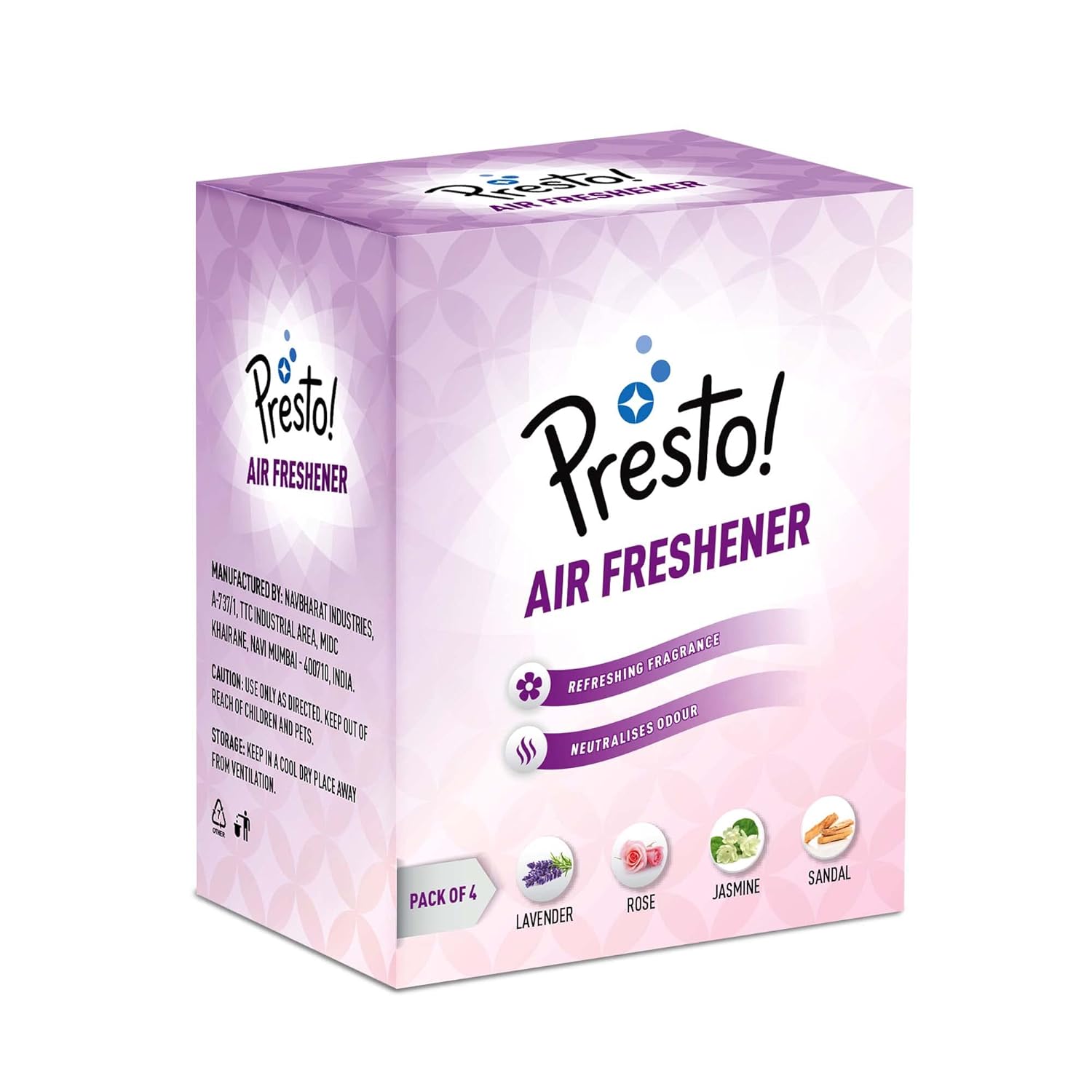 Amazon Brand - Presto! Bathroom Air Freshener Blocks For Long-Lasting ...