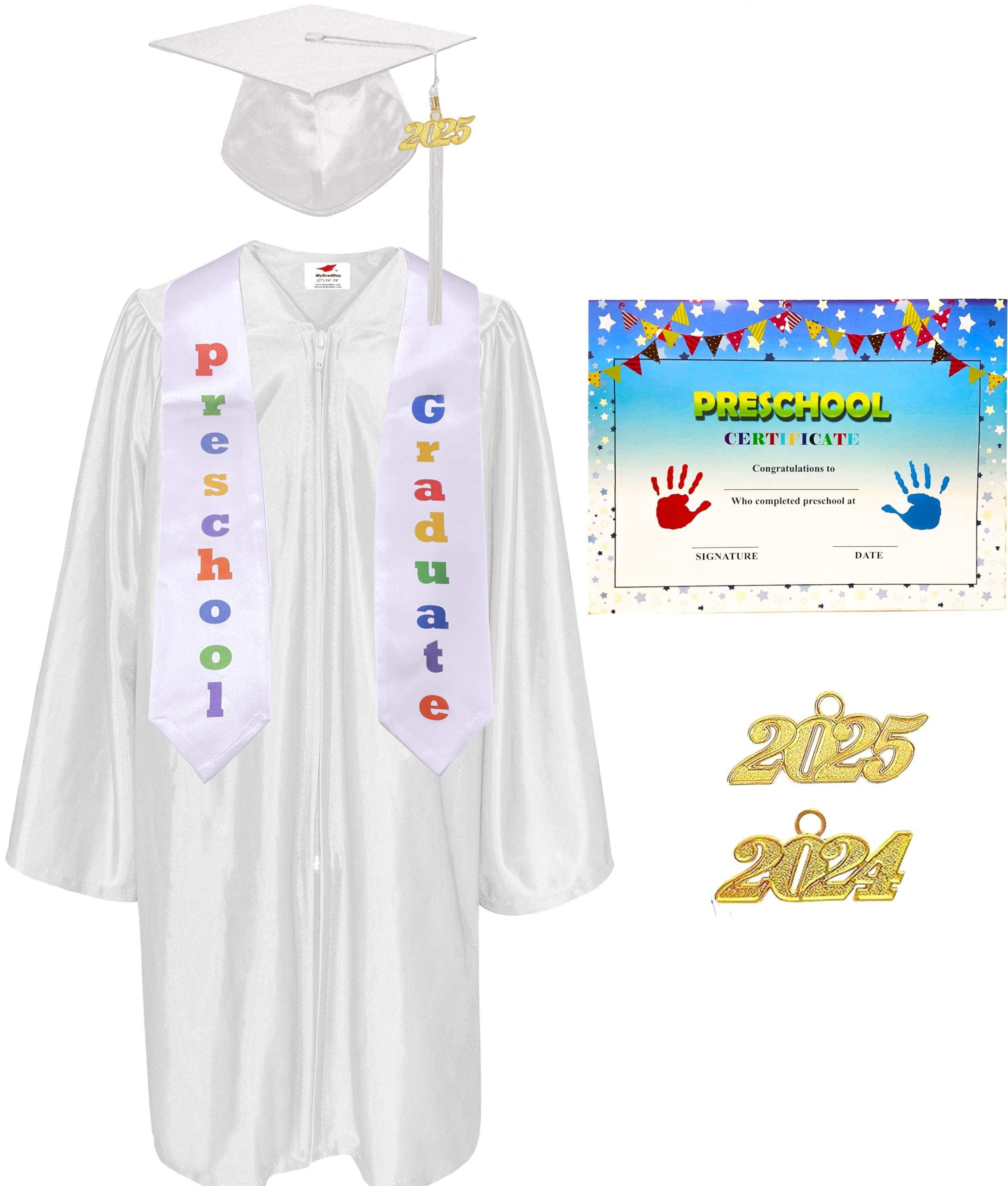 Snapklik.com : Shiny Kindergarten & Preschool Graduation Gown Cap ...