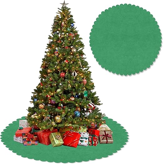 Amazon.com: 35" Christmas Tree Stand Mat Non-Slip Felt Christmas Tree ...