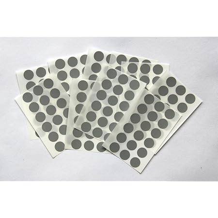 175 Grey Round Stickers - Sticky Coloured Self Adhesive Dots for Colour ...