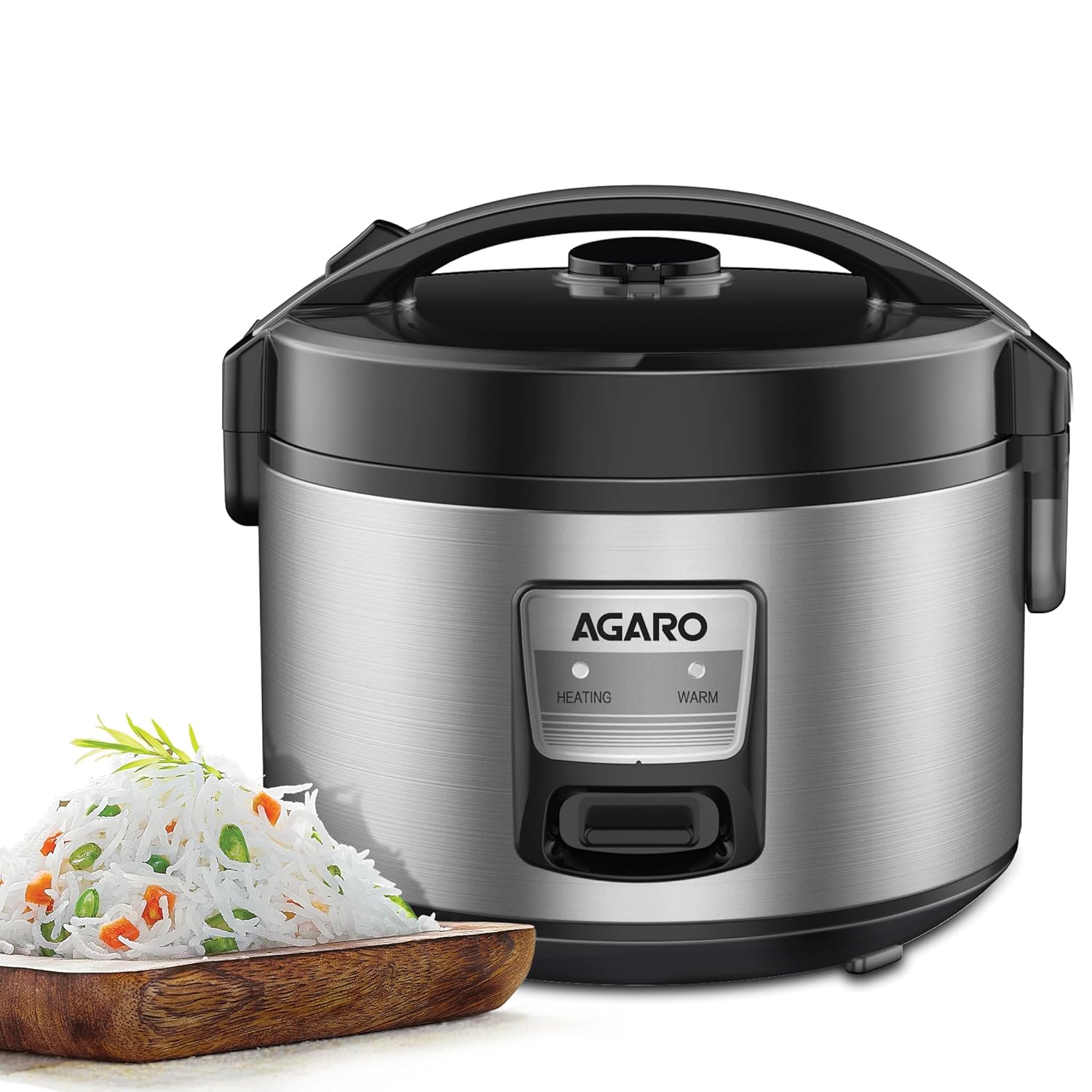 Buy AGARO Regency Electric Rice Cooker, 5L Ceramic Coated Inner Bowl ...
