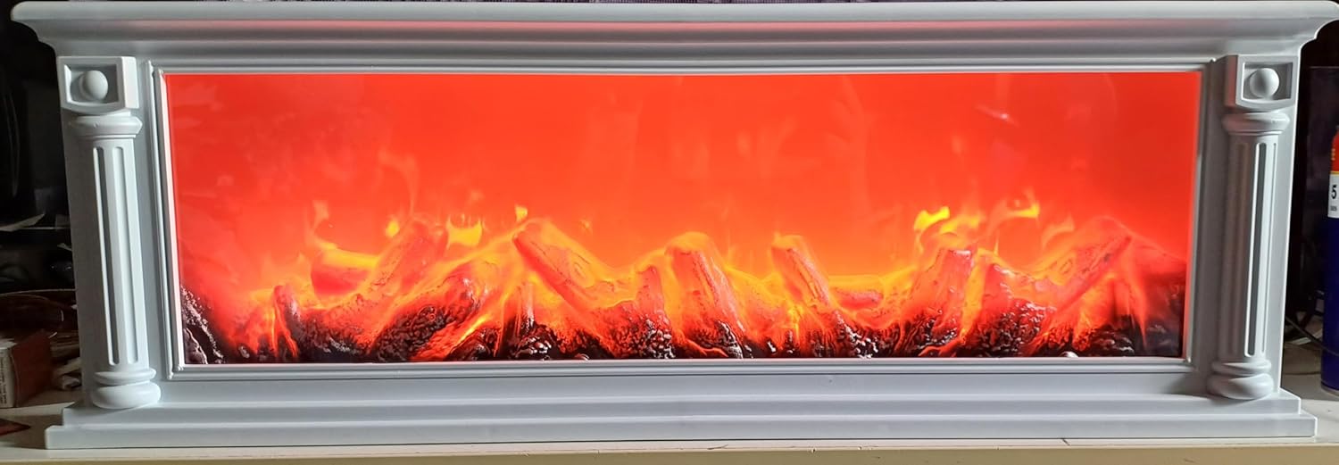 MISBAH LED Fireplace with fire Flame effect, Led Fire Place Lantern ...