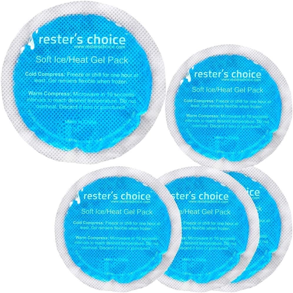 Amazon.com: Gel Cold & Hot Packs (5 Ice Packs) 4" Circle Reusable Warm ...