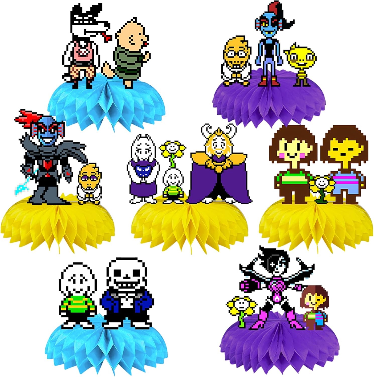 Amazon.com: Undertale Birthday Party Decorations, 7Pcs Game Theme Party ...
