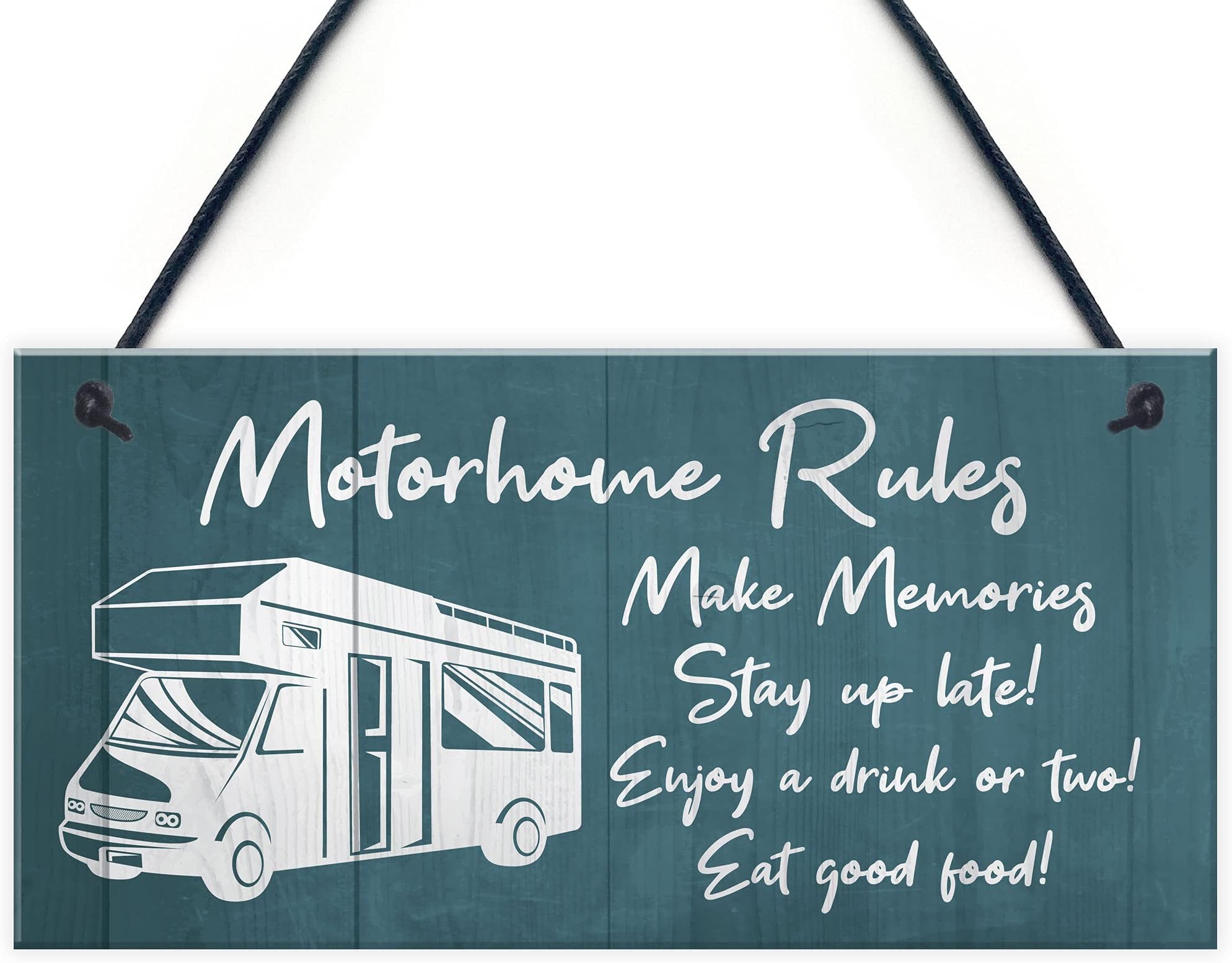 RED OCEAN Novelty Motorhome Sign Hanging Door Plaque Caravan Sign ...