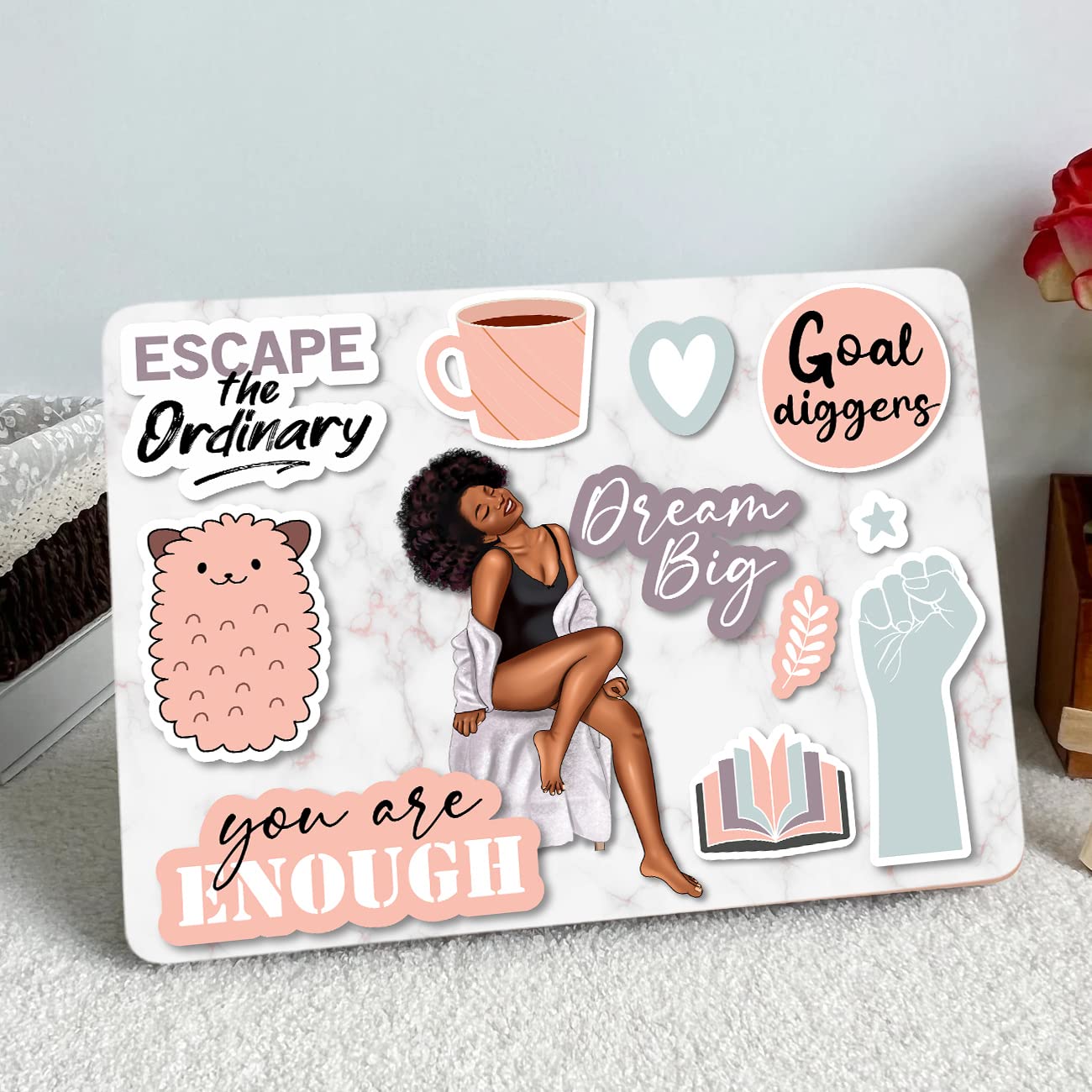 Kotart Motivational Quotes Printed Vinyl Laptop Decals for All Laptops ...