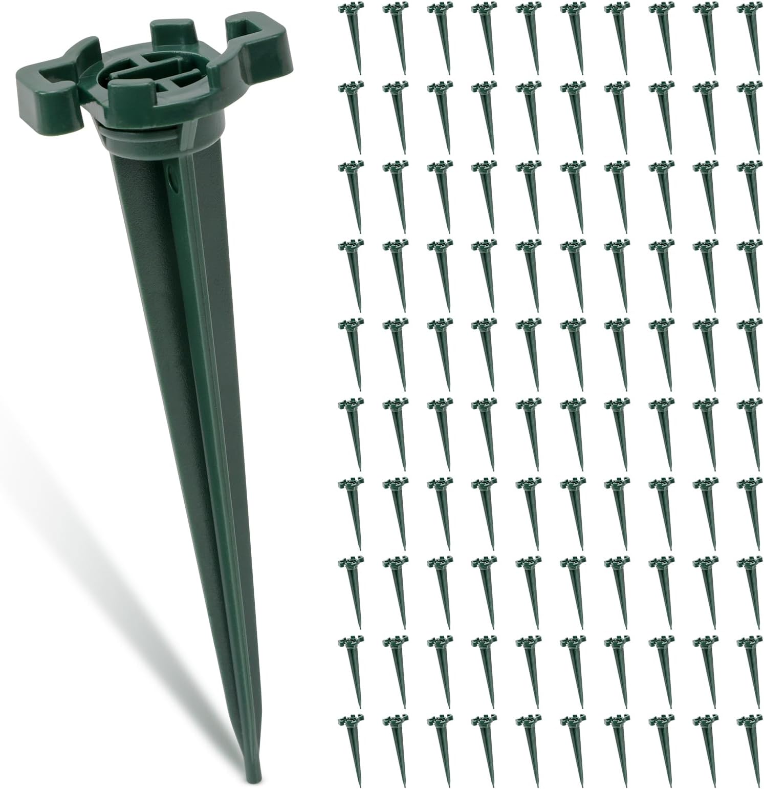 Amazon.com: Christmas Light Yard Stakes [Set of 100] Outdoor Light ...