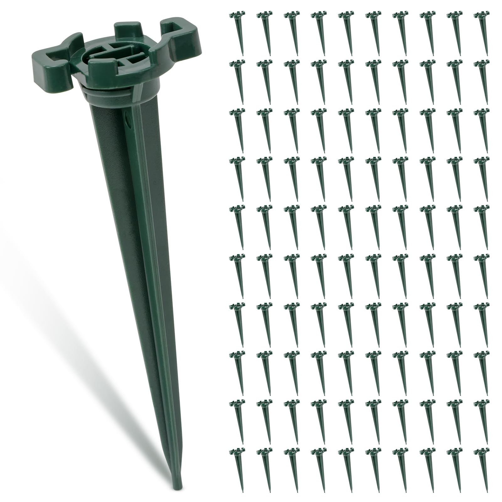 CEWOR 100pcs Christmas Yard Stakes, 4.5 Inch Plastic Light Stakes C7 C9 ...