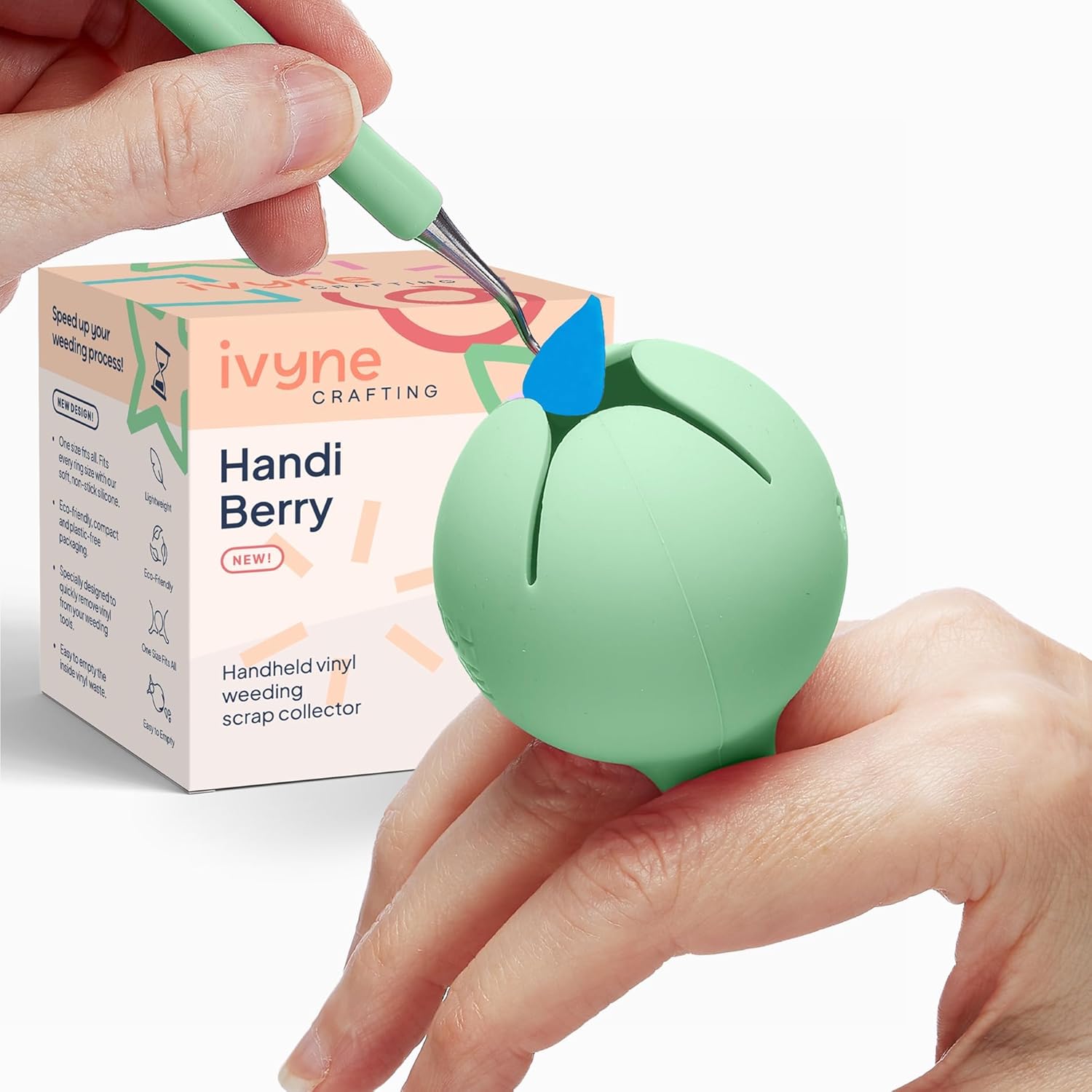 Amazon.com: iVyne Handi Berry - Vinyl Weeding Scrap Collector, Portable ...