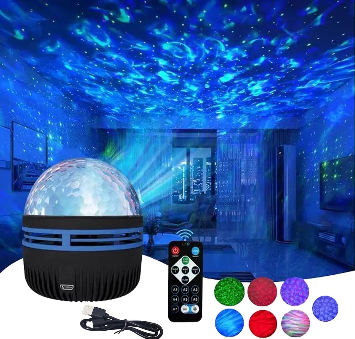 Ocean Wave Projector, Proiettore a luce Stellata con Telecomando ...